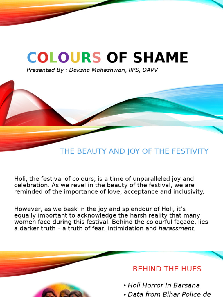 Colors of Shame - By Daksha Maheshwari | PDF