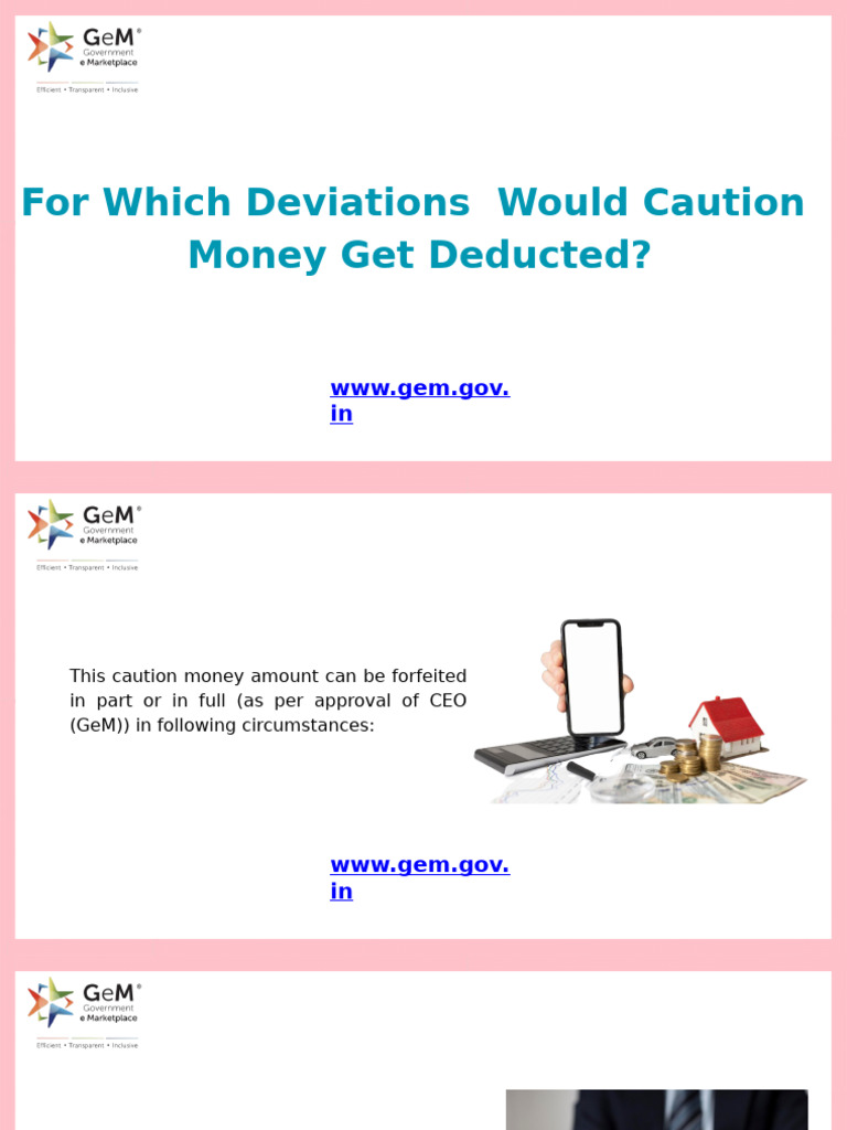 For Which Deviations Would Caution Money Get Deducted | PDF