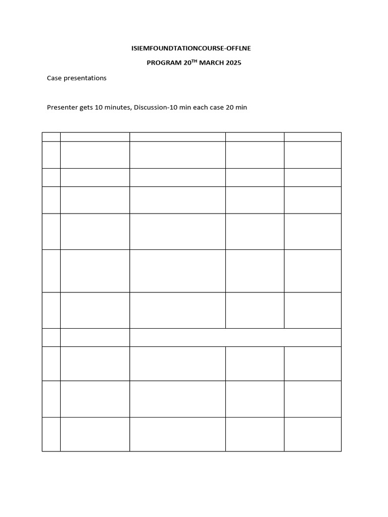 Offline Course Program 20 March | PDF