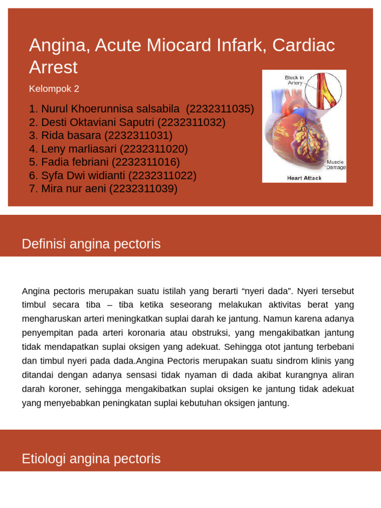 Cardiac Arrest Accute Miocardinfark Angina Pectoris | PDF