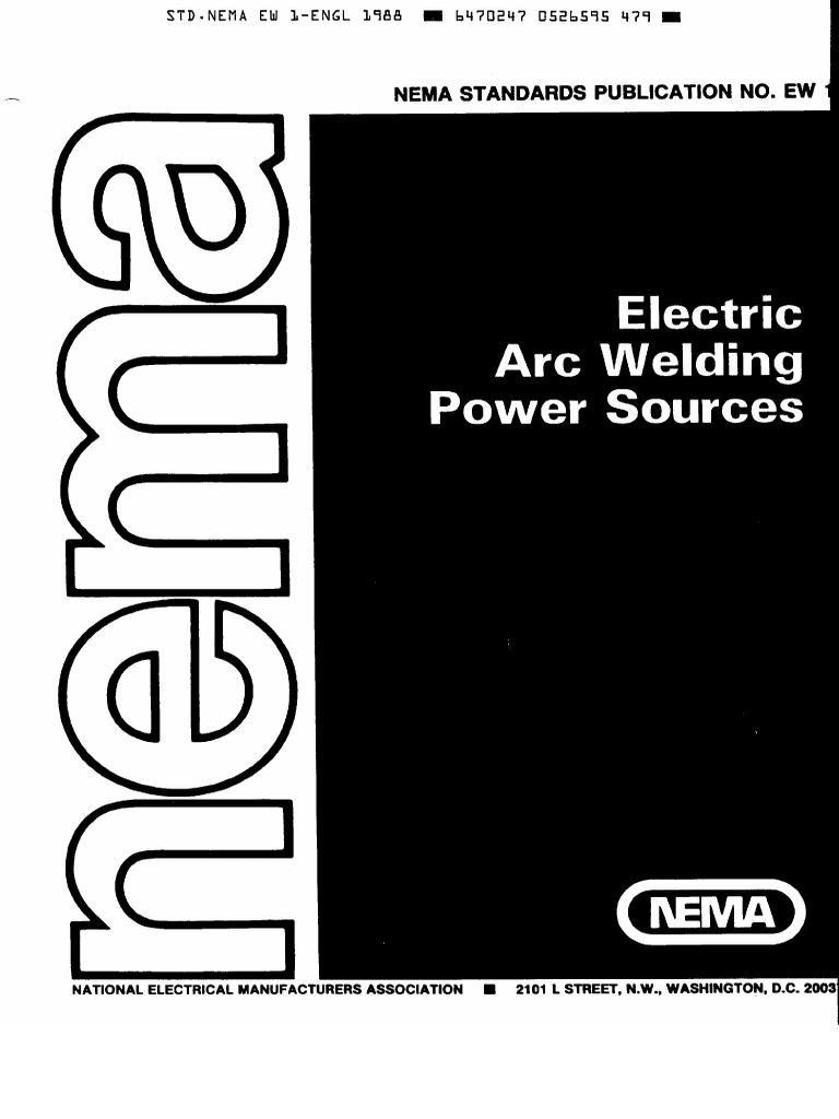 NEMA EW 1 Arc Welding Power Source | PDF