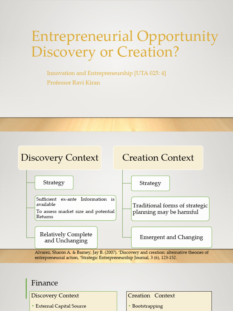 Opportunity discovery or Creation 4.pptx | PDF