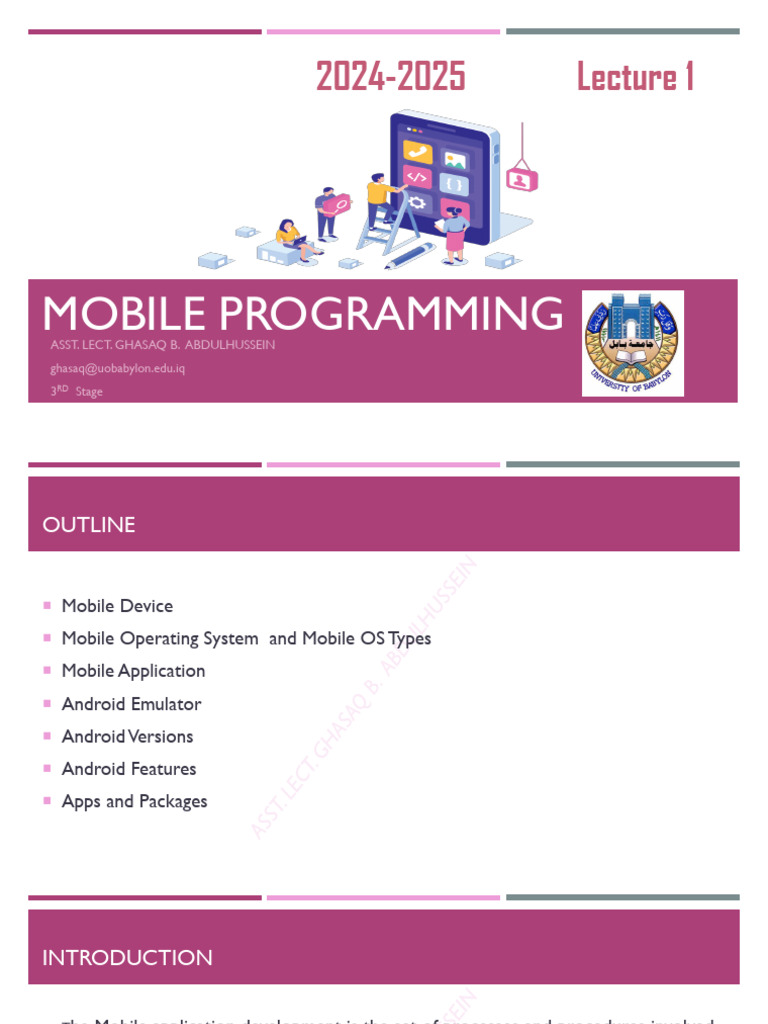 MP Lecture1 Presentation | PDF | Android (Operating System) | Smartphone