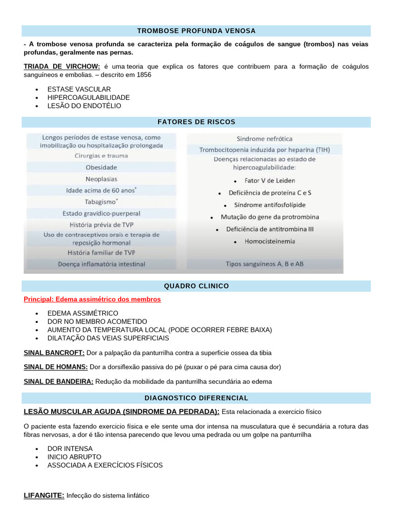 Entendendo a Trombose Venosa Profunda | PDF | Trombose | Angiologia