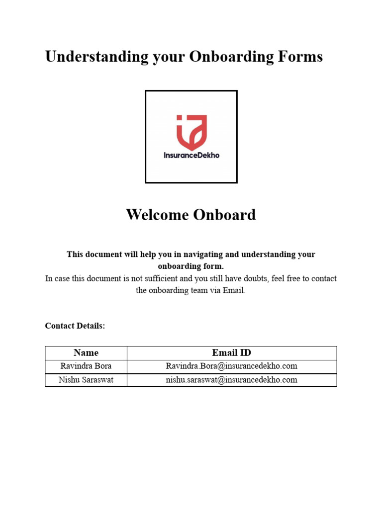 Understanding Your Onboarding Forms | PDF | Computing
