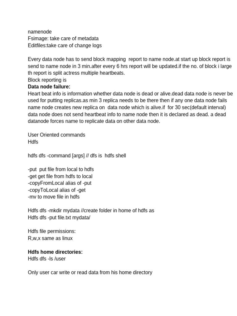 Hadoop NameNode and MapReduce Overview | PDF | Apache Hadoop | Information Technology