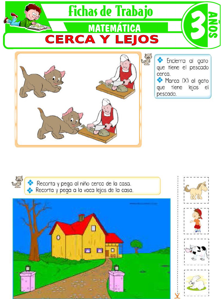 Cerca y Lejos para Ninos de 3 Anos | PDF