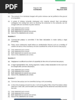 Criminal Law Quiz Answers and Analysis | PDF | Murder | Negligence