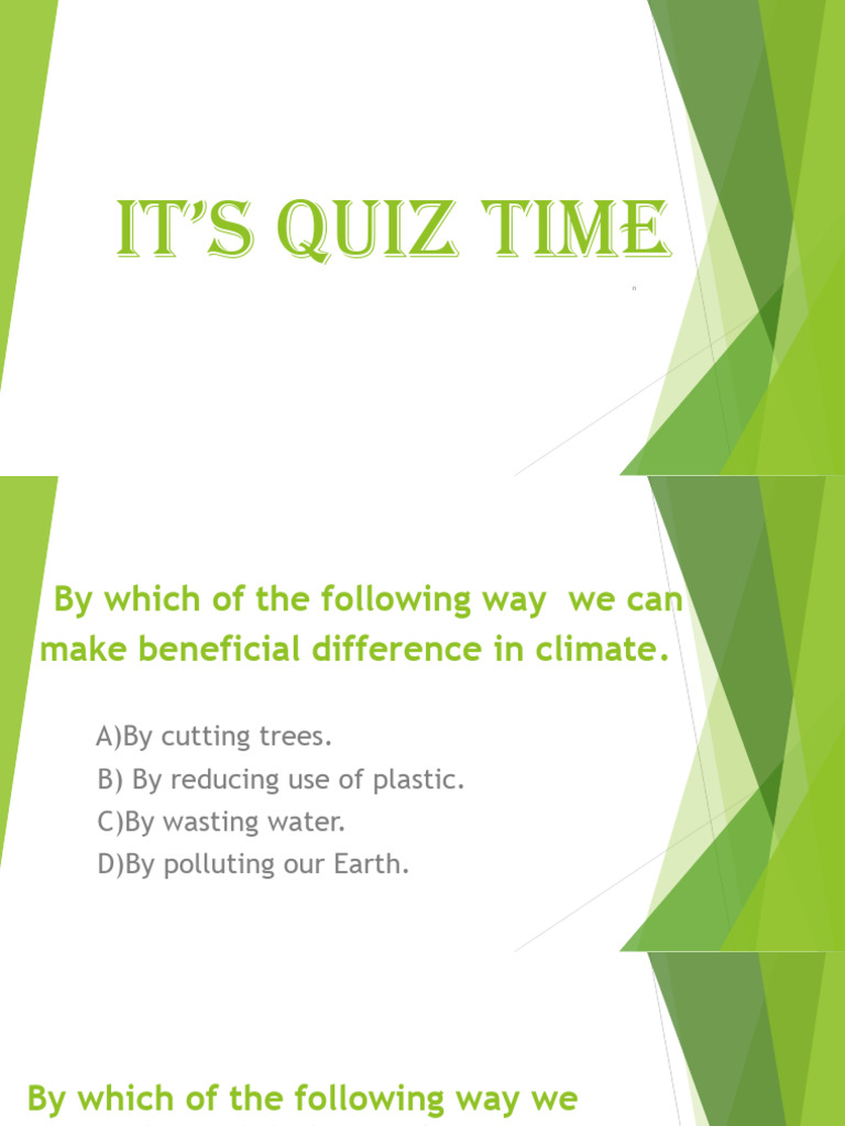 It’s Quiz Time | PDF