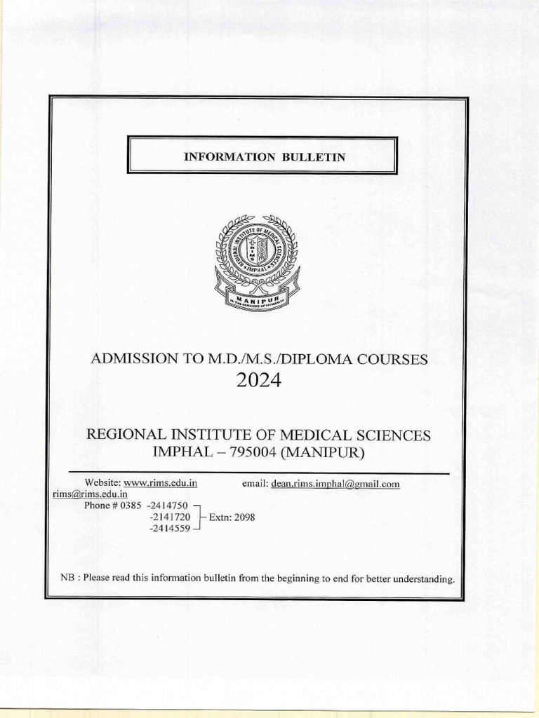 Info Bul PG 2024 | PDF