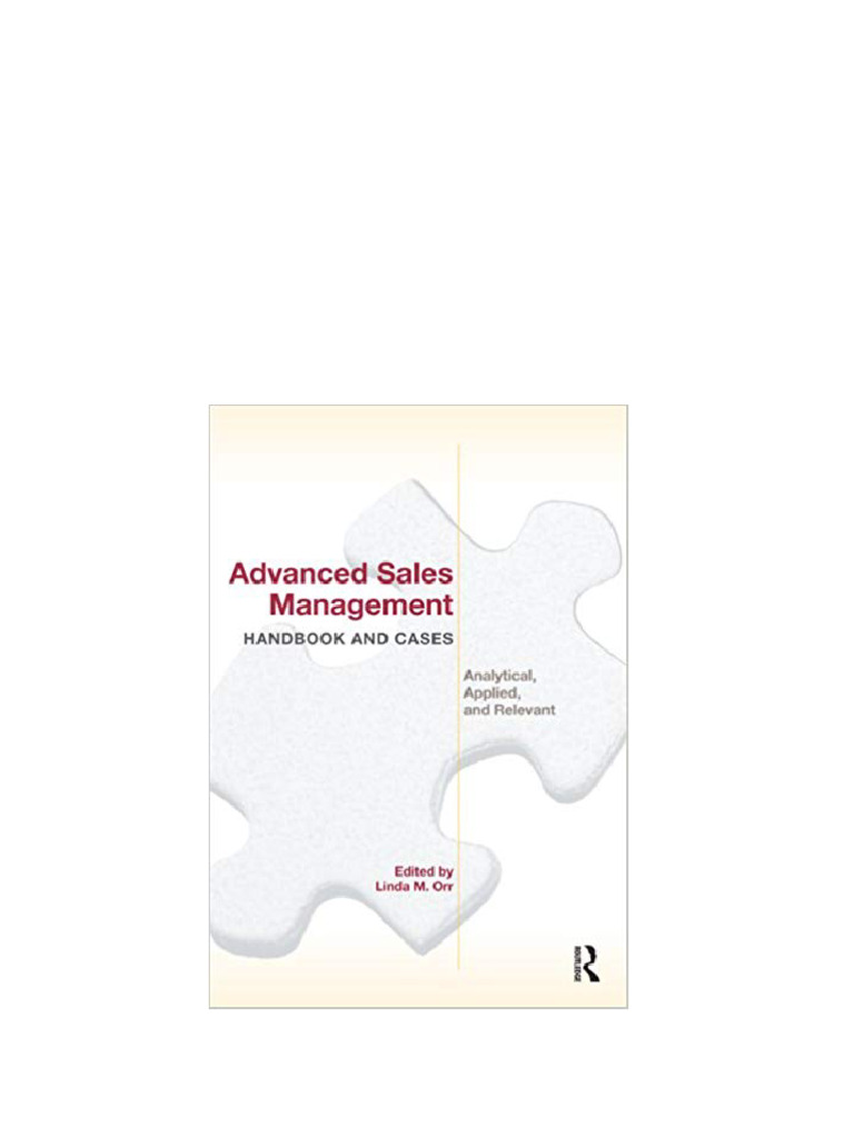 (Ebook PDF) Advanced Sales Management Handbook and Casespdf Download ...
