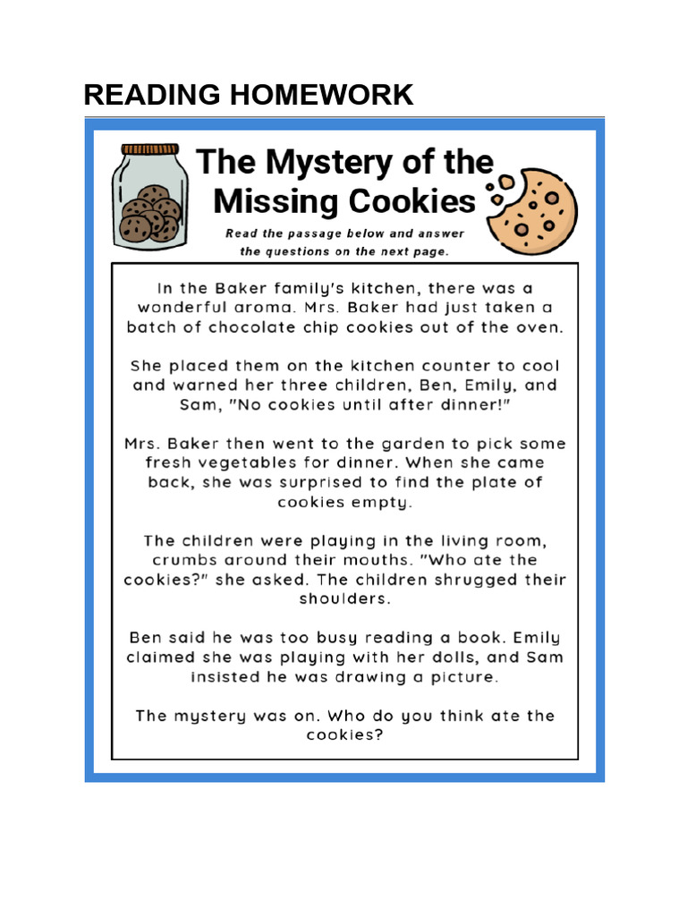 READING HOMEWORK | PDF