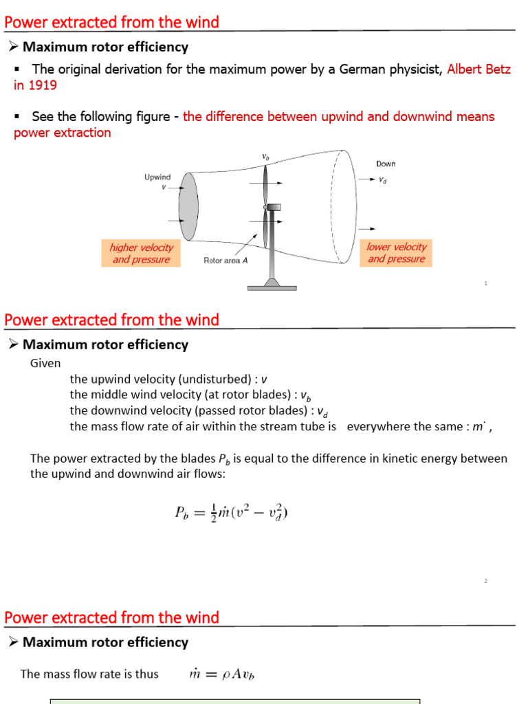 Power Extracted From The Wind | PDF | Electric Generator | Turbine