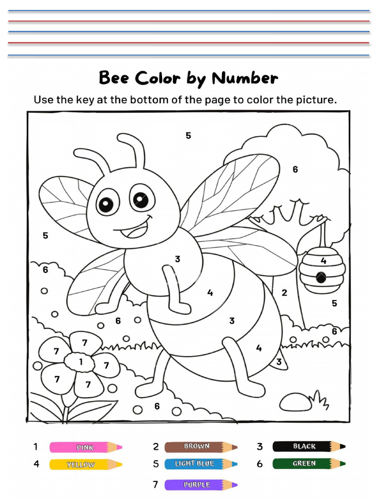 Bee For Coloring | PDF