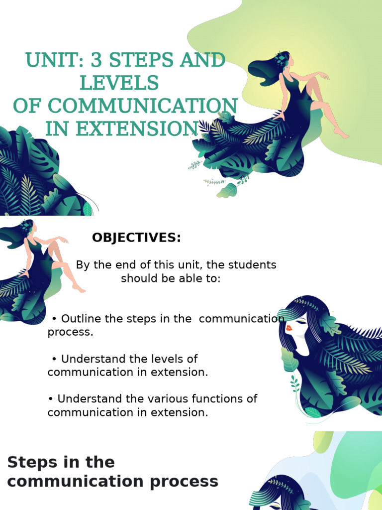 Steps and Levels of Communication | PDF | Communication | Human ...