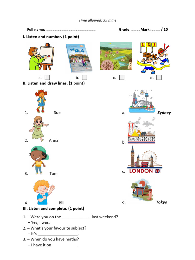 End-Of-Term Test 4 (Semester 1) | PDF