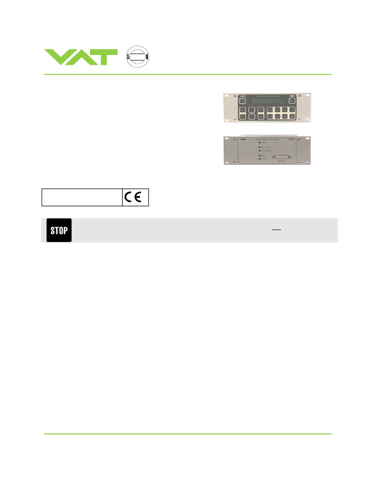 VAT Pressure Controller Series 64 | PDF | Electrical Connector ...