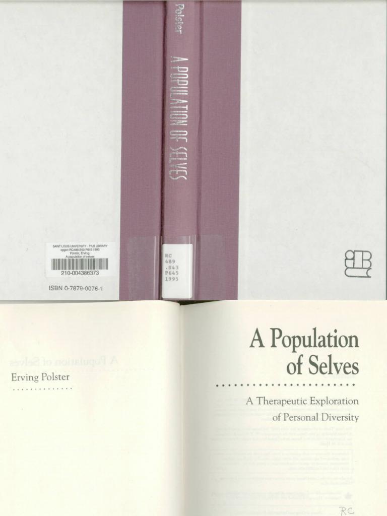 Erving Polster - A Population of Selves A Therapeutic Exploration of ...