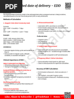 ACOG Guidelines for Due Date Estimation | PDF | Pregnancy | Obstetrics