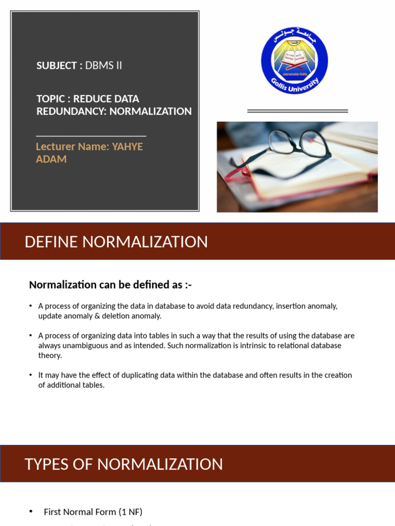 REDUCE DATA REDUNDANCY | PDF | Computer Data | Data