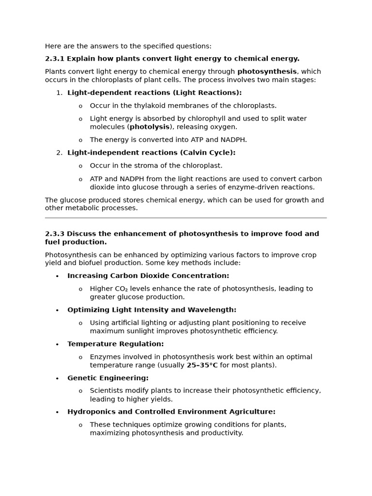 Photosynthesis and Respiration Explained | PDF | Photosynthesis ...