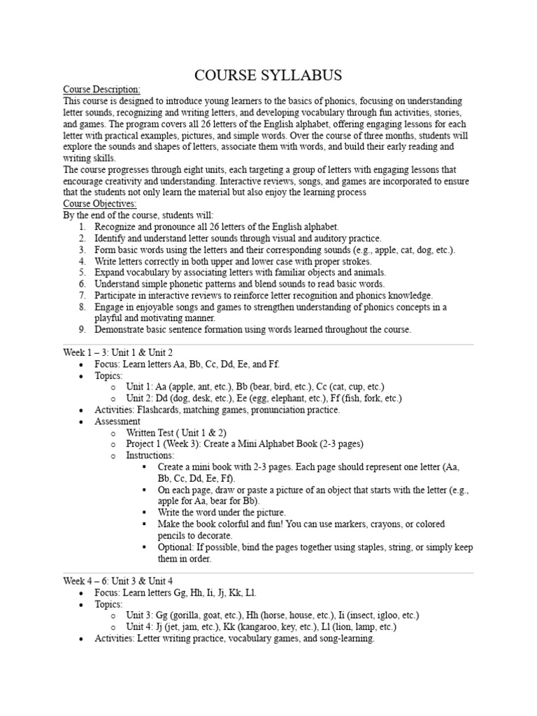 OWP 1 | PDF | Phonics | Linguistics