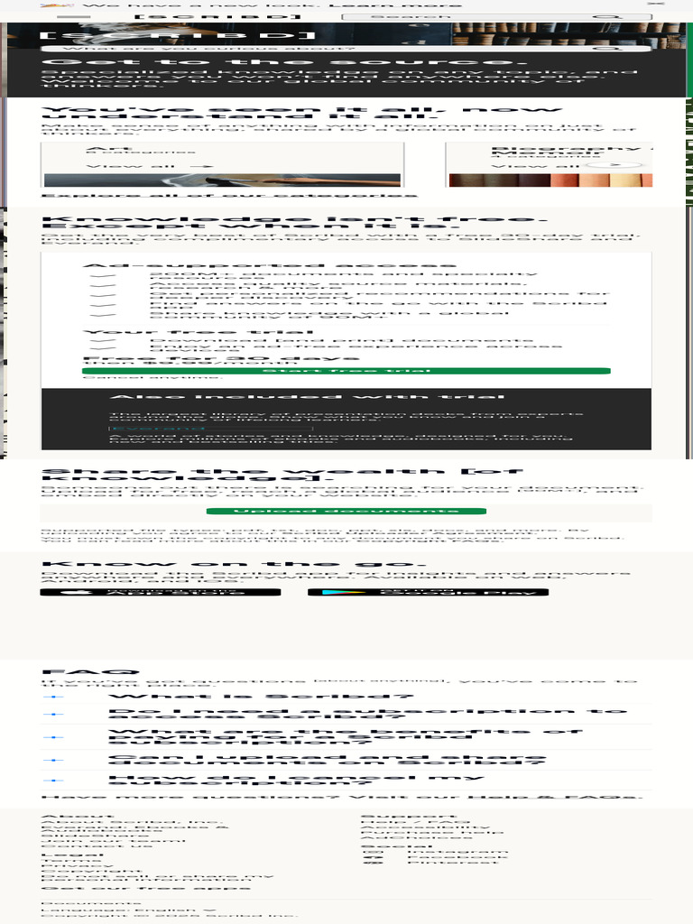 Scribd Home To The World's Documents | PDF | Scribd | Computing