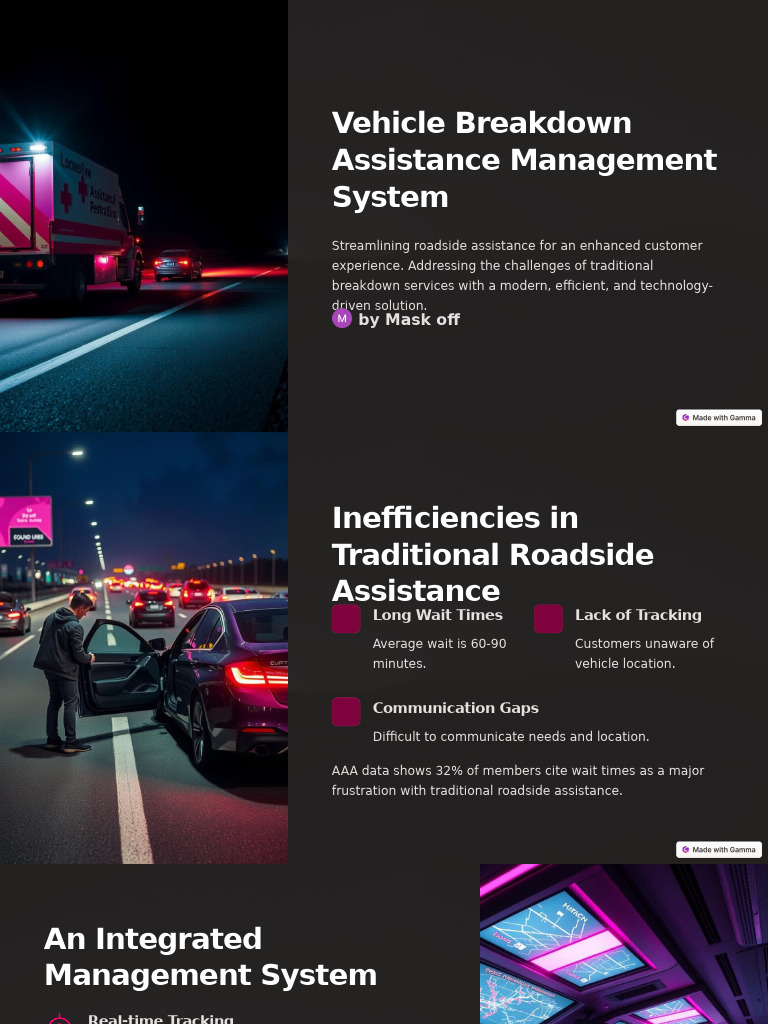 Vehicle Breakdown Assistance Management System | PDF | Cloud Computing | Computing