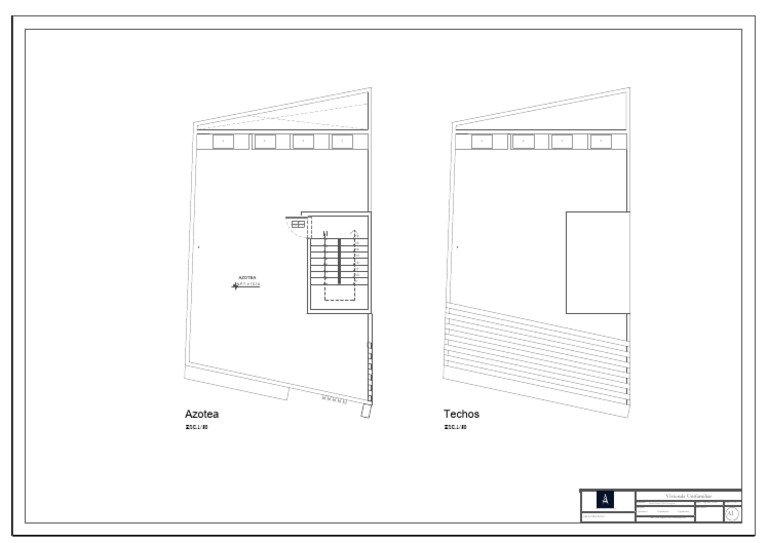 Plano de Azotea para Vivienda Unifamiliar | PDF