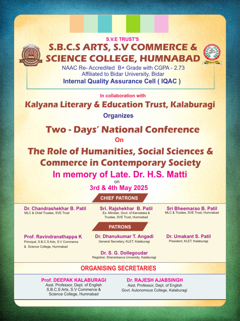 SVC College Humnabad Final Copy | PDF | Social Sciences | Globalization