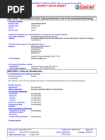 Castrol Multipurpose Grease SDS | PDF | Dangerous Goods | Toxicity
