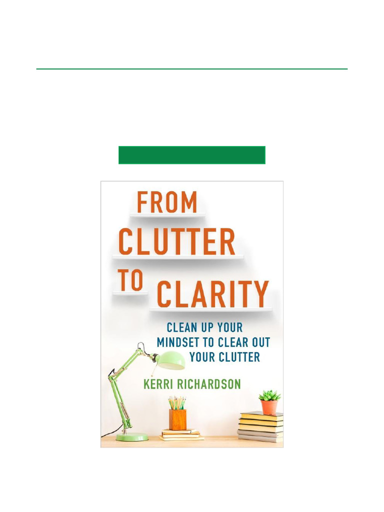 eTextbook From Clutter to Clarity Clean Up Your Mindset to Clear Out Your Clutter Enhanced eBook ...