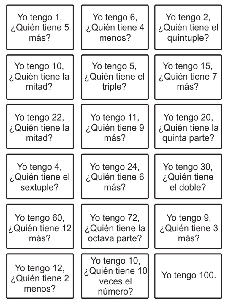 Yo Tengo Quien Tiene | PDF