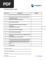 Safety Inspection Checklist Band Saws | PDF