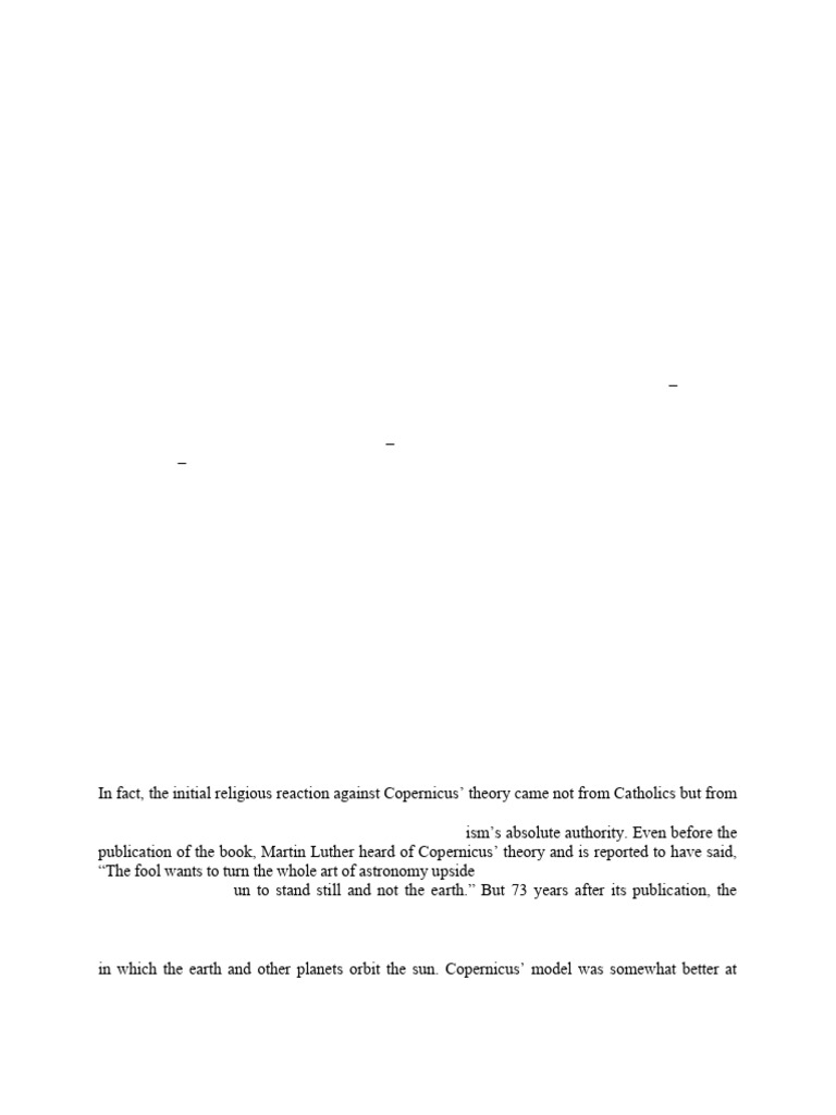Copernicus and Brahe: Astronomy Evolution | PDF | Tycho Brahe ...