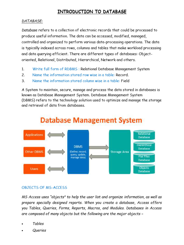 INTRODUCTION TO DATABASE_M3 | PDF | Databases | Relational Database