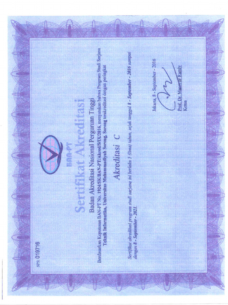 Akreditasi Informatika 2015 - 2021 | PDF