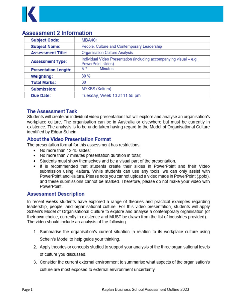MBA401 - Assessment 2 - T1 - 2023 | PDF | Academic Integrity | Academic Dishonesty