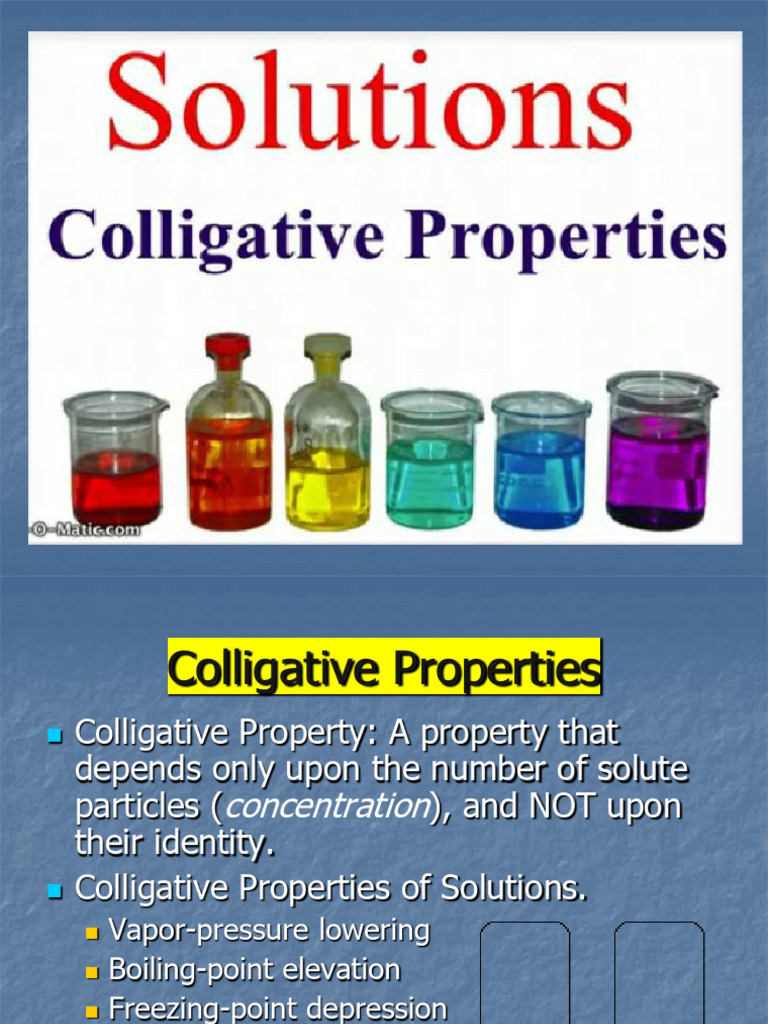 COLLIGATIVE-PROPERTIES-OF-SOLUTIONS (1) | PDF | Physical Phenomena | Physical Chemistry