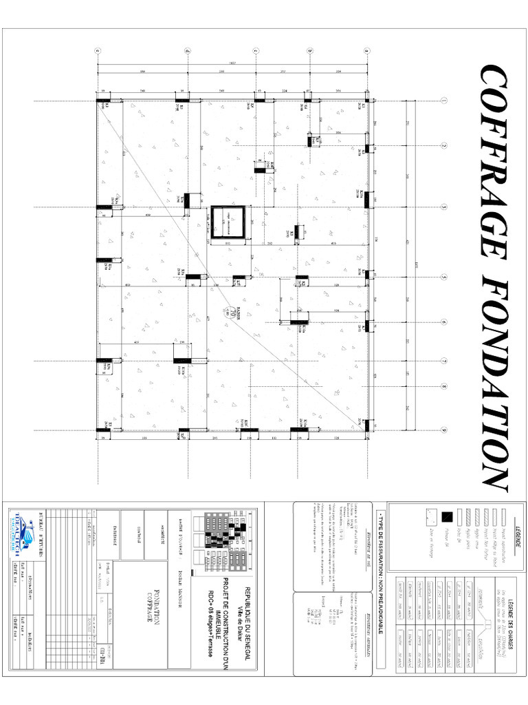 C01 Coffrage Radier | PDF