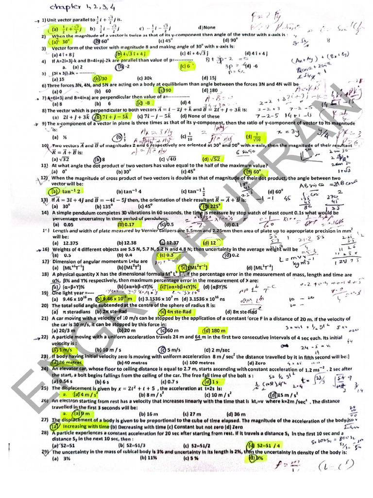 PHYSICS Full BOOK MCQS | PDF