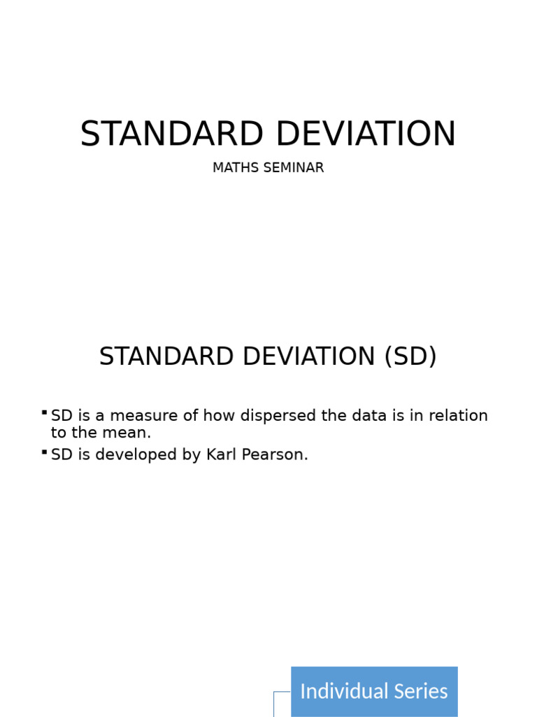 Standard Deviation | PDF | Standard Deviation | Applied Mathematics