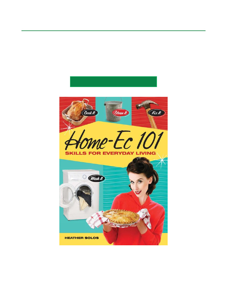 Home Ec 101: Skills for Living | PDF