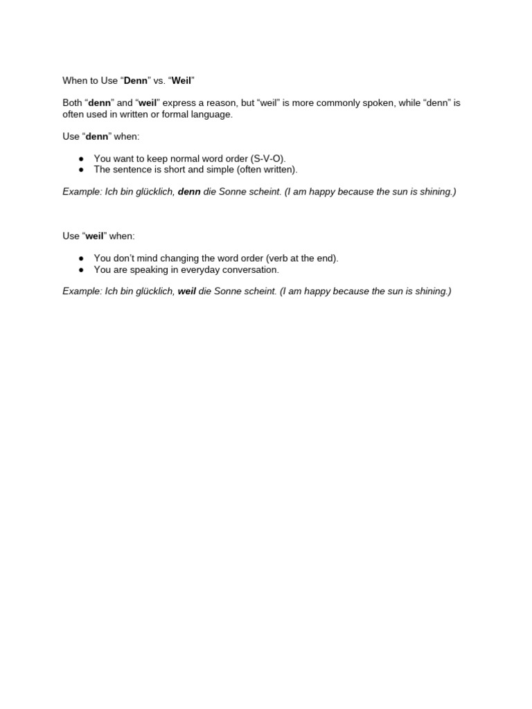 Sätze verbinden_ den, weil | PDF