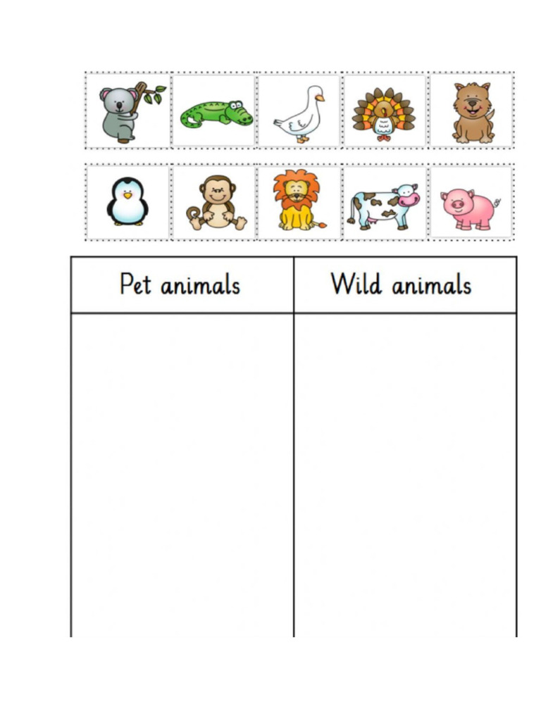 Pet - Wild Animals | PDF