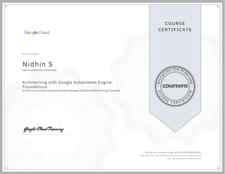 Coursera - Architecting With Google Kubernetes Engine - Foundations ...
