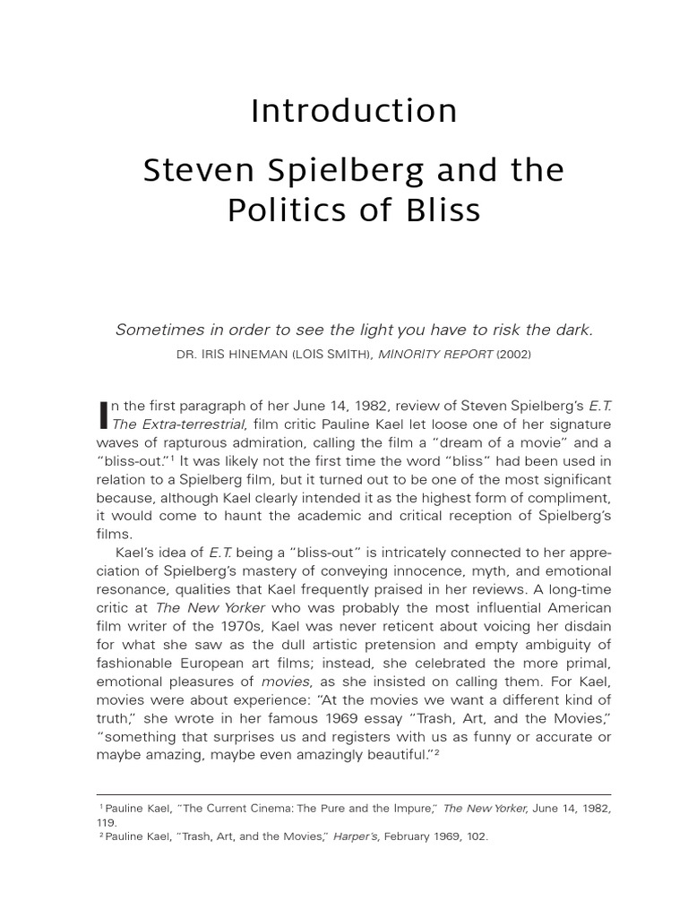 Darkness in The Bliss Out Introduction | PDF | Beauty | Experience