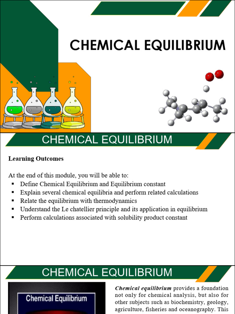 Understanding Chemical Equilibrium Concepts | PDF | Chemical ...