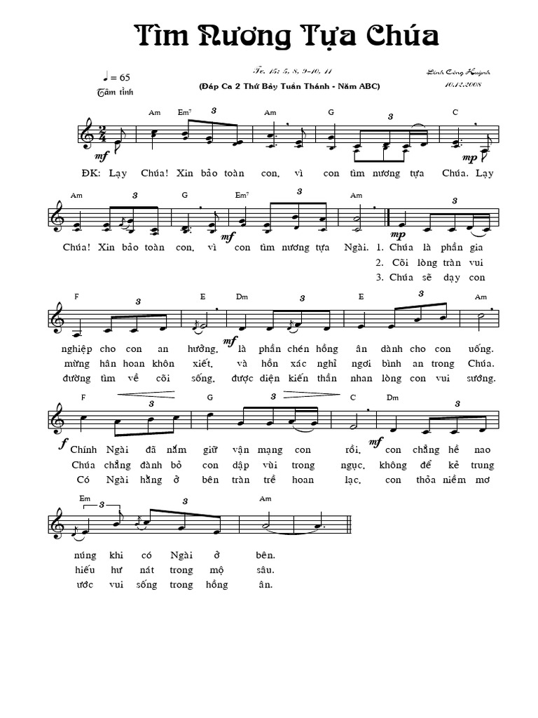 Thu7tuanthanhdapca2abc Timnuongtuachua Tv15-Dch | PDF