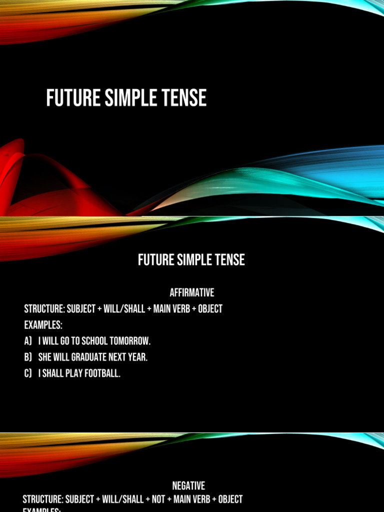 Future Simple Tense | PDF